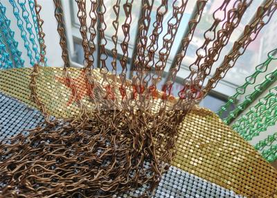 Cina Colore e dimensioni a catena di alluminio di Variours della tenda di DIY per il divisore dello spazio in vendita
