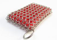 China Soap Shape Silicone & Chainmail Scrubbing Pad for sale