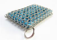 China Soap Shape Silicone & Chainmail Scrubbing Pad for sale