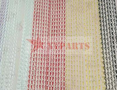 Cina Collegamento a catena di alluminio decorativo Mesh For Shower Curtain del doppio gancio variopinto in vendita