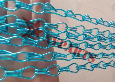 Cina Tenda a catena del metallo di alluminio per lo schermo decorativo della divisione del ristorante in vendita