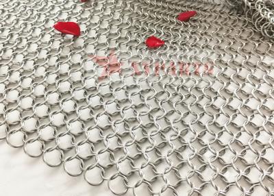 China Architectural Structure ChainMail Ring Mesh For Room Dividers for sale