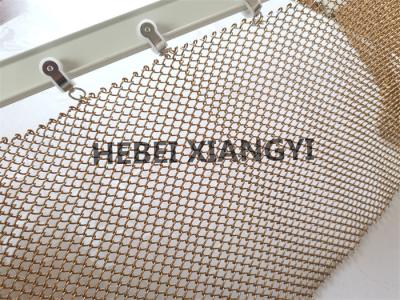 Cina Decorazione interna del soffitto di Mesh Curtain Flexible Aluminum Coil del metallo bronzeo di colore 8mm in vendita