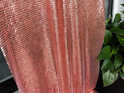 Cina Tessuto flessibile molle di Mesh Gold Aluminum Haute Garments dello zecchino del metallo di 3mm in vendita