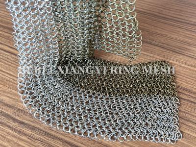 中国 電流を通された鋼鉄円形0.53mmの金属リング網のチェーン・リンクの装飾の鉄条網 販売のため