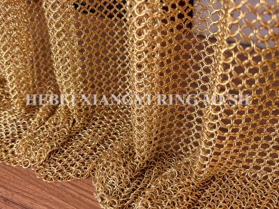 Cina Catena di progettazione di acciaio inossidabile Ring Mesh Curtain For Decoration Interior della saldatura 316 in vendita