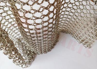Cina divisione dello spazio di Ring Mesh Curtain With Tracks For del cavo di acciaio inossidabile di 10mm in vendita