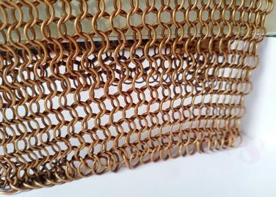 Китай Медь покрыла нержавеющую сталь занавеса 1.0x8mm сетки цепной почты продается