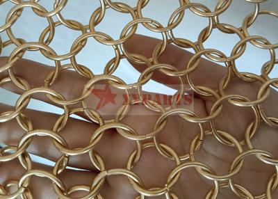 Китай Drapery сетки кольца нержавеющей стали предохранения огня используемый как декоративный занавес металла продается