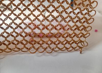 Cina Tende della frangia della posta a catena di acciaio inossidabile 10mm di colore di rame per progettazione architettonica in vendita