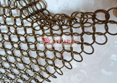 Cina Metallo Ring Mesh Curtain By Hand Woven di interior design di modo in vendita
