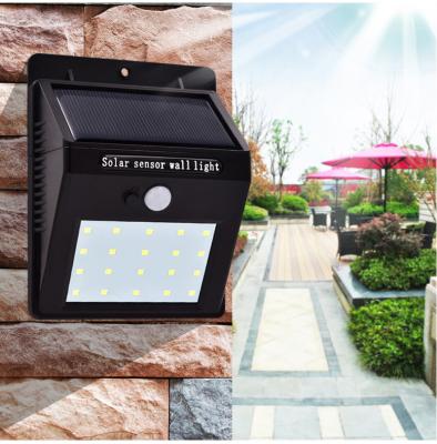 China Separable 20 LEDs Solar Panel PIR Motion Sensor Lamp 3 for Garden Yard Outdoor & Indoor Emergency Night Light for sale