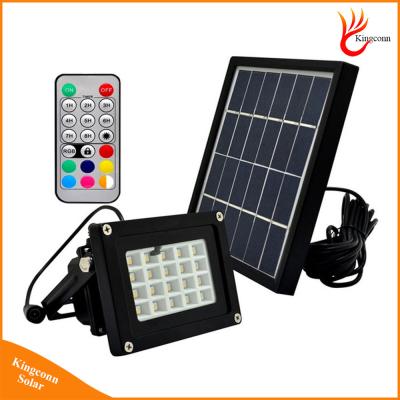 China 20LED Colorful Solar Flood Light with Remote Control for Landscape for sale
