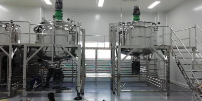 China 350 Gallon Balancing Toner Production Line With Manual Control System for sale