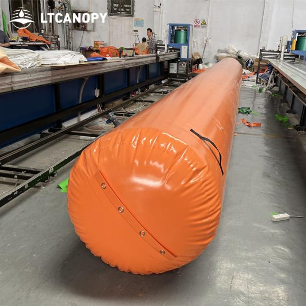 Quality Litong Reusable Heavy Duty Portable Inflatable Water Filled Flood Barrier Tube for sale