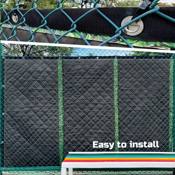 Quality Litong Decorative Green Leaf Soundproof Privacy Screen Outdoor Tennis Court for sale