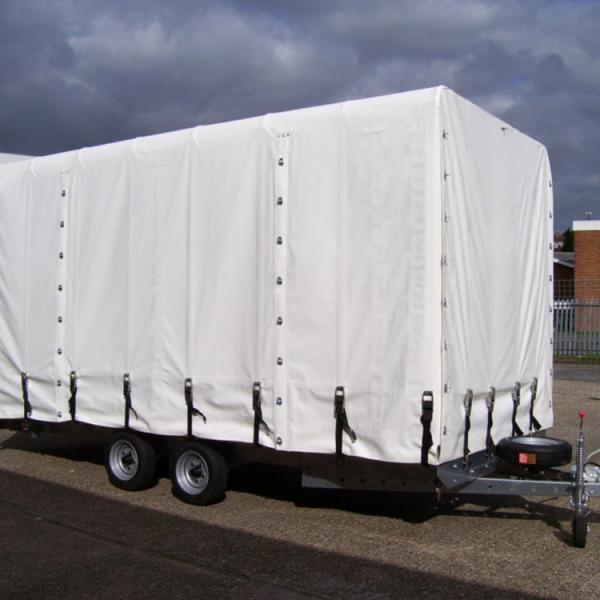 Quality Litong Good Strength Waterproof Customized White Pvc Coated Tarpaulin Truck for sale