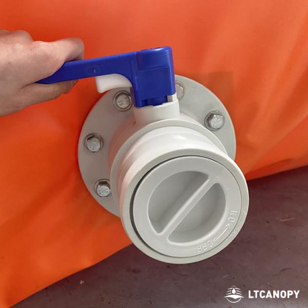 Quality Litong Customized Size D Shape Inflatable Water Filled Flood Barrier for sale