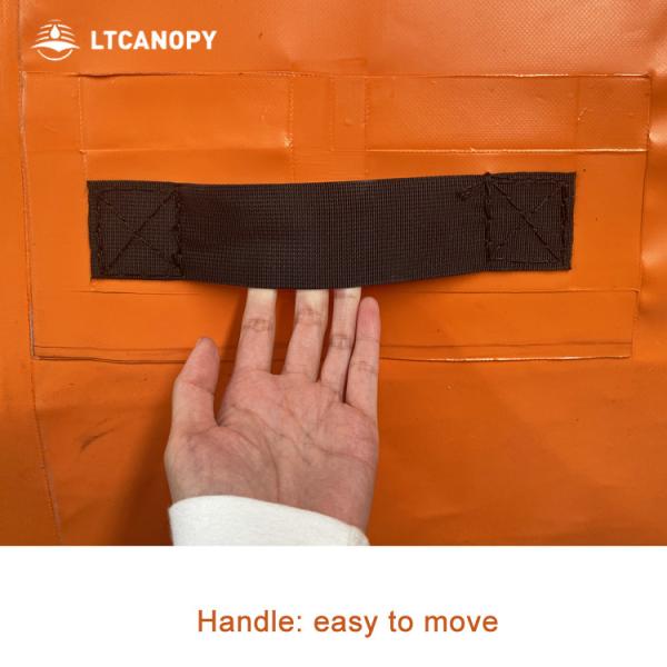 Quality Litong Customized Size D Shape Inflatable Water Filled Flood Barrier for sale