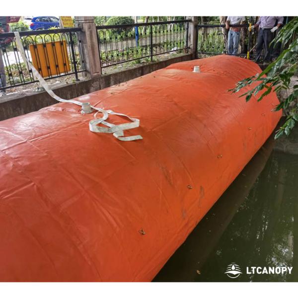 Quality Litong China Factory Customized Big Size Inflatable Pvc Flood Control Dam for sale