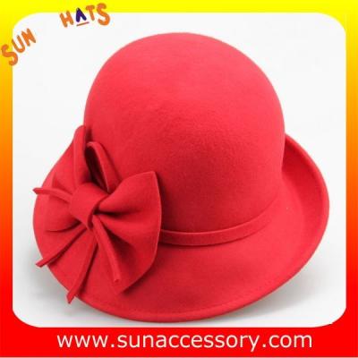China Fashion 100% Australia wool felt ladies hats from Sun Accessory for sale