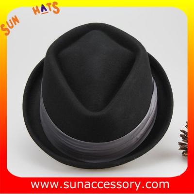 China Fashion 100% Australia wool felt mens hats ,Diamend crown mens hats for sale