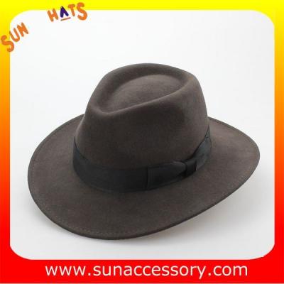 China Vintage hot sale mid brim hats wholesale for ladies,100% Australia wool felt hats factory for sale
