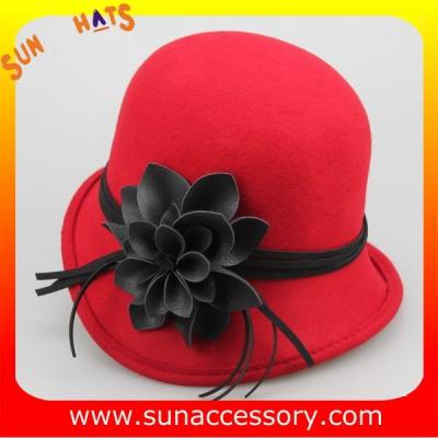 China 0402 Sunny hats unique wool felt hats for ladies ,Shopping online hats and caps wholesaling for sale