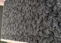 China PET Slat Acoustic Panel 12mm Walnut Woodgrain Linear Design for sale
