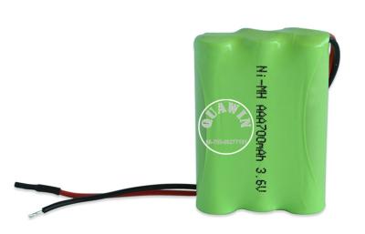 中国 ECO の低い自己放電の Nimh 電池のパック 700mAh 3.6volt Nimh AAA の細胞 販売のため