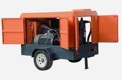 China Portable High Power 59KW Diesel Mobile Air Compressor for High Altitude & Low Temperature Oil Lubrication Used 10bar Pressure for sale