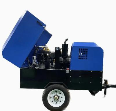 China Portable High Power 59KW Diesel Mobile Air Compressor for High Altitude & Low Temperature Oil Lubrication Used 10bar Pressure for sale