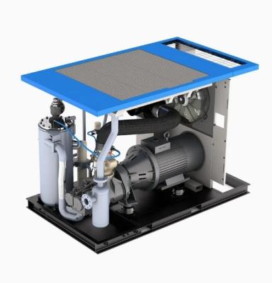 China 75KW Compresores industriales de doble paso sin aceite 380V Motor de núcleo Micro-compresor de aire reajustado Compresor estacionario en venta