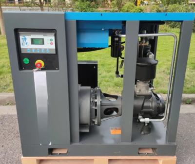 China Compresor de tornillo de vórtice portátil sin aceite de 27.5KW 380V 8bar Presión silenciosa Tanque lubricado con gas de 22KW para motor de bomba estacionario en venta