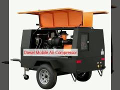 Compressor de ar móvel diesel Refrigerador de água para uso industrial