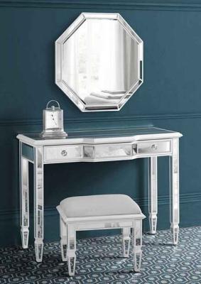 Cina Pittura della lacca del nero rispecchiata salone delle feci dello specchio di TableWith della console in vendita