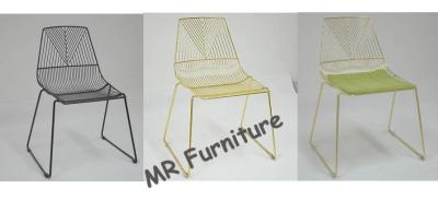 China Stackable Bertoia Wire Counter Stool , Modern Metal Bertoia Wire Side Chair for sale