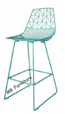 China Event / Wedding Dining Chairs Metal Wire Counter Stool 75cm Seat Height for sale