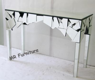 China Hotel Lobby Mirror Furniture Set Contemporary Design Mirrored Console Table for sale