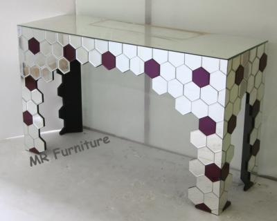 Cina Tabella di console rispecchiata del salone, Tabella rispecchiata argento porpora dell'entrata in vendita
