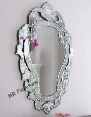China Baroque Design Venetian Bevelled Mirror , MDF Back Venetian Floor Mirror for sale