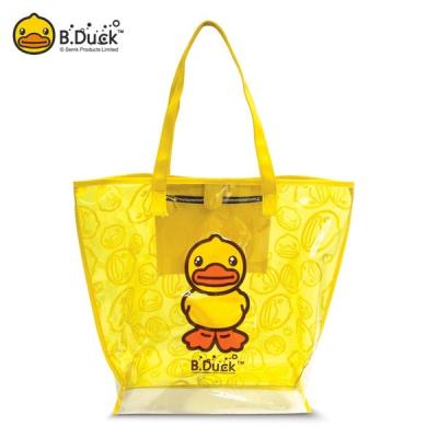 Cina Unità di elaborazione Duck Tote Bag, borsa del PVC di viaggio della spiaggia per la dimensione delle donne 45×12×37cm in vendita