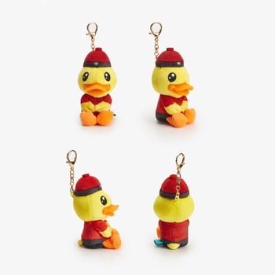 Cina Giocattoli della peluche di cotone del fumetto, materiale del poliestere del PVC di Duck Plush Doll Keyring in vendita
