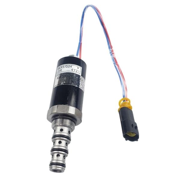 Quality JUYULONG  KWE5K-20/G24D07 Rotary Pump Safety Lock Solenoid Valve for Kato 820-2-3 Construction Machinery Parts for sale
