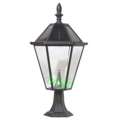 China Europea-style Outdoor Garden Lighting Solar Pillar Light Solar Post Lighting for sale