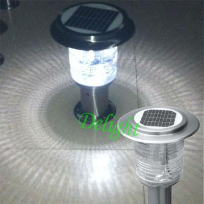 China Stainless Steel Led Fence Light Solar Decoration Pillar Gate Light for sale