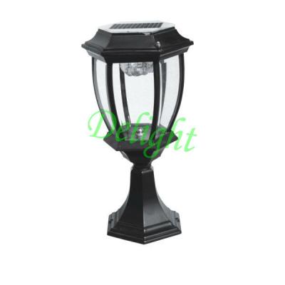 China Black Finished Popular Aluminun Solar Led Post Lighting LED Solar Lamp Post for sale