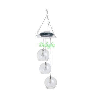 China Solar wind bells decoration lamp solar led hanging light for sale