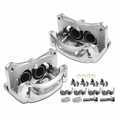 China 2x Front Disc Brake Calipers with Bracket for Mitsubishi Montero 2001-2006 for sale