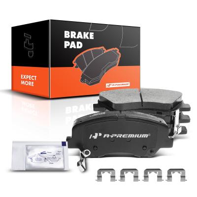 China 4pcs Front Driver & Passenger Ceramic Brake Pads with Sensor for Hyundai Accent Kia Rio 2012-2017 L4 1.6L for sale